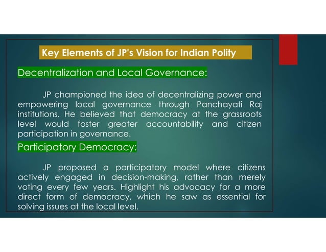 j p narayan on view reconstruction of Indian polity | PDF