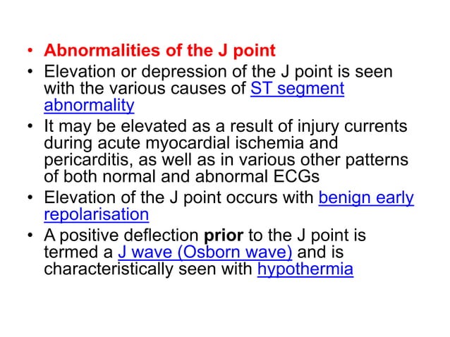 J POINT IN ECG AND ITS INERPRETATION IN ECG | PPTX