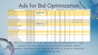 Jpolillo Amazon PPC - Bid Optimization Sample | PDF | Marketing and Advertising | Business
