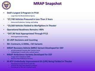 JPO MRAP Program Brief 2012 | PDF
