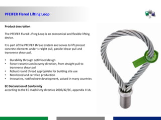 PFEIFER - Lifting Anchor Systems | PPTX