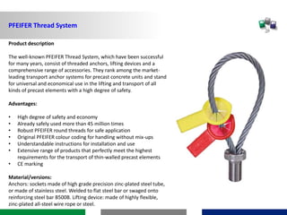 PFEIFER - Lifting Anchor Systems | PPT