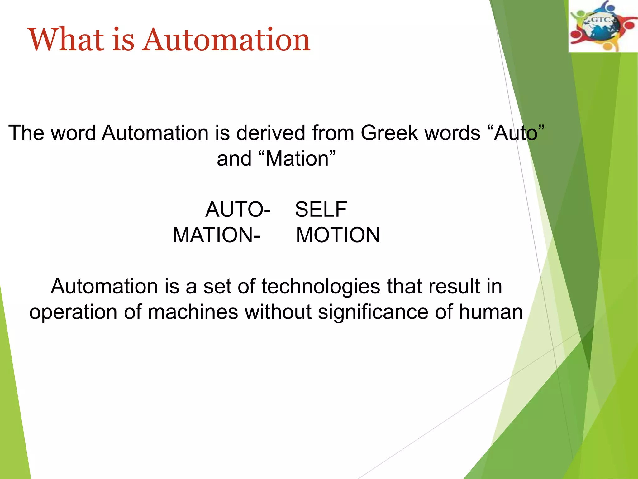 Power point presentation on Industrial Automation | PPTX