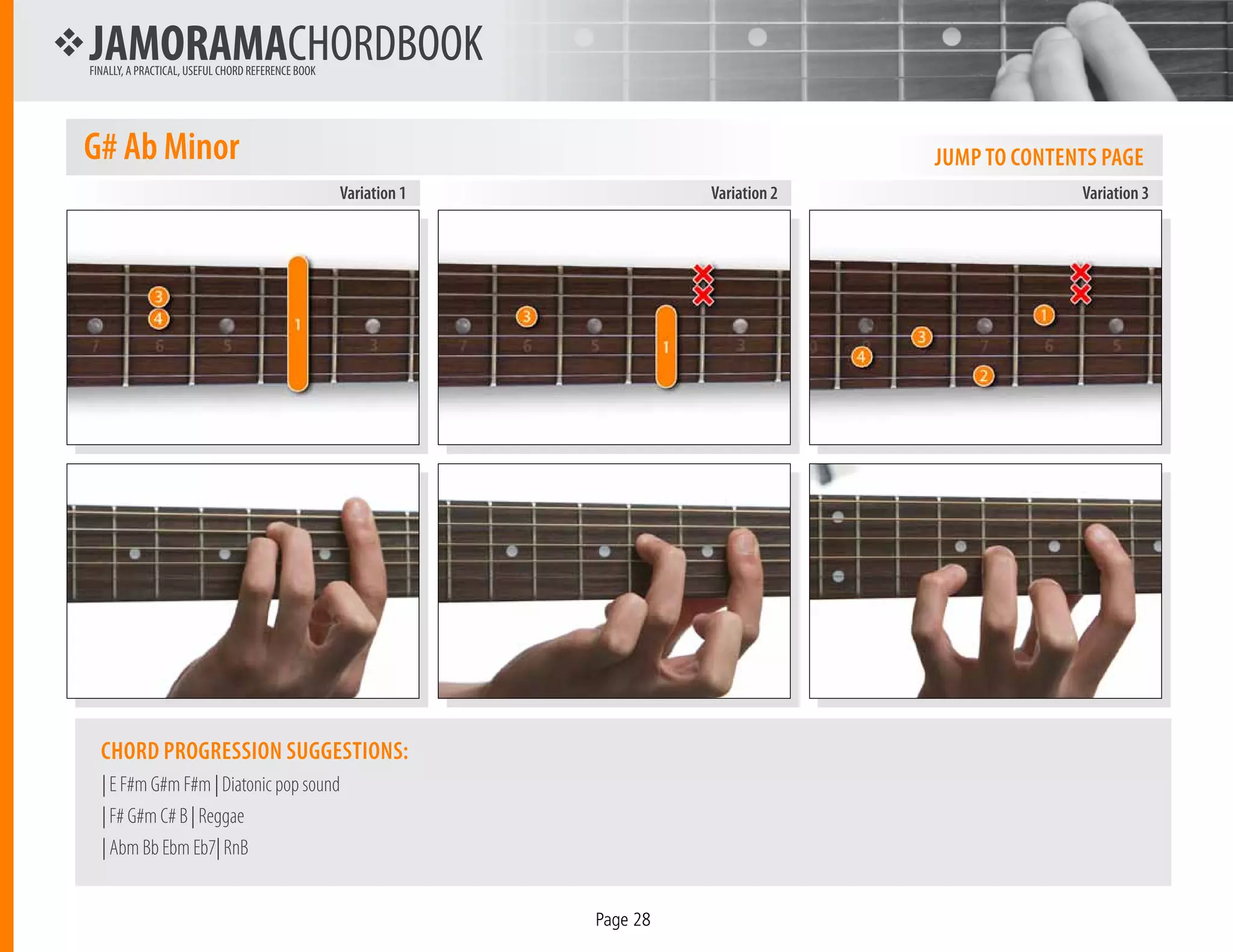 Jpr504 jamorama chord book | PDF