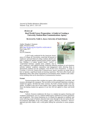 Real World Career Preparation: A Guide to Creating a University Student ...