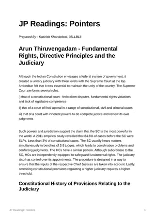Judicial Process of India - Pointers.pdf
