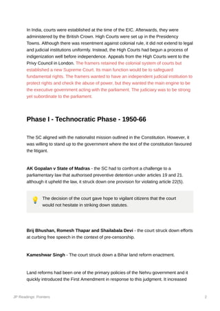 Judicial Process of India - Pointers.pdf