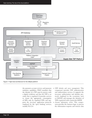 Open Banking : The Rise of the Cloud Platform | PDF