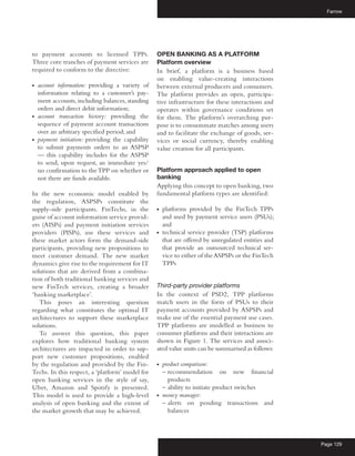 Open Banking : The Rise of the Cloud Platform | PDF