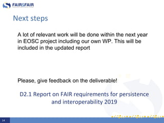Persistence and Interoperability | PPTX