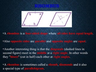 understanding quadrilaterals , 8th cbse ppt | PPTX