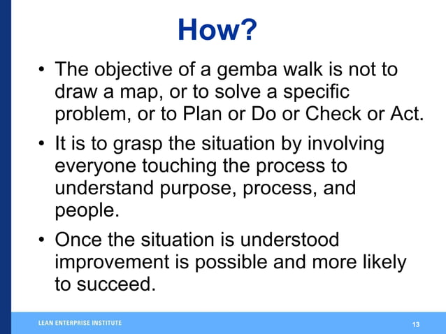 Taking a Gemba Walk | PPT