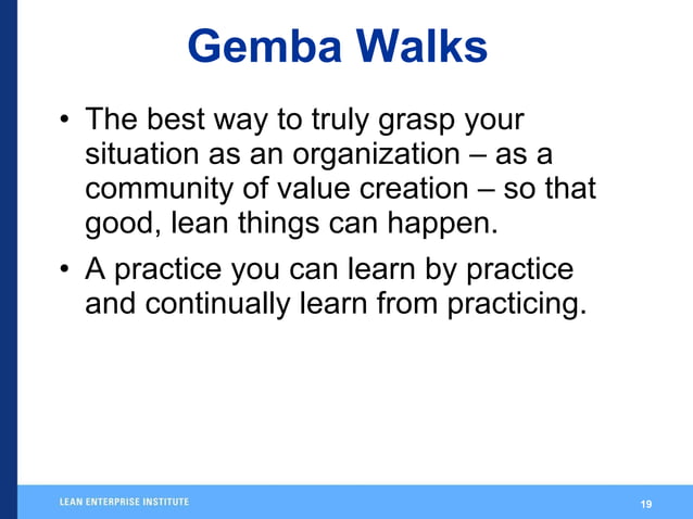Taking a Gemba Walk | PPT