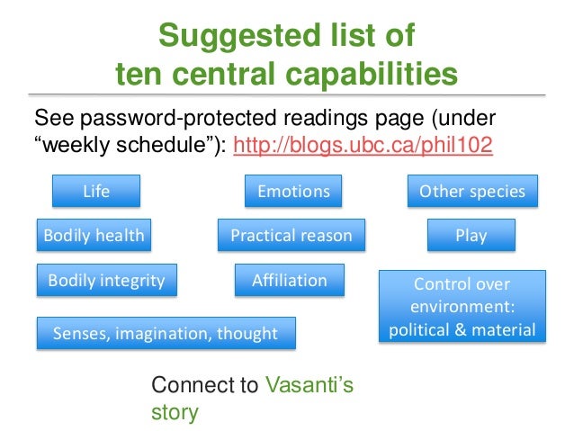 Martha Nussbaum on the political role of philosophy and the "capabili…