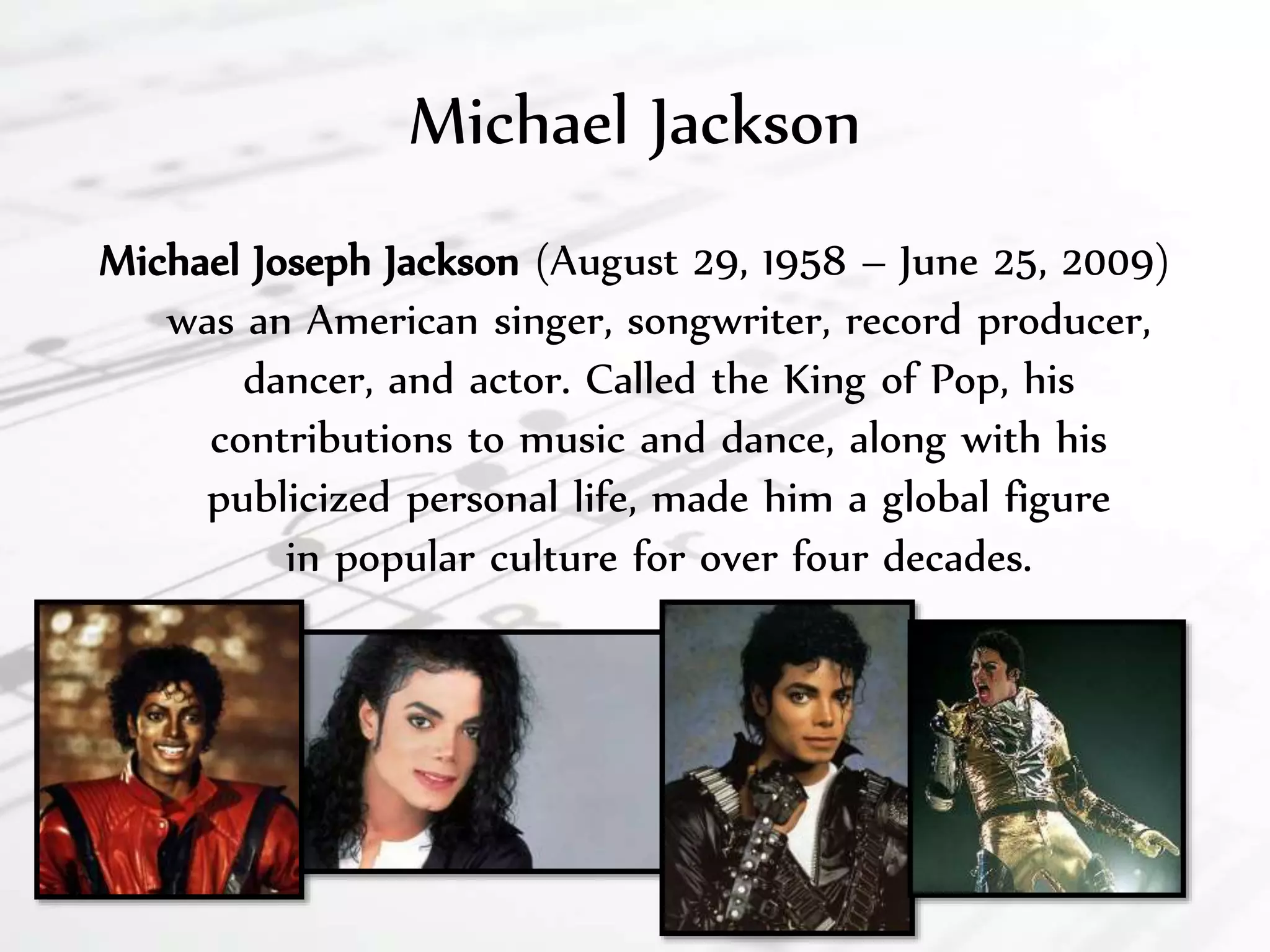 Michael Jackson - Star Image and Development | PPTX