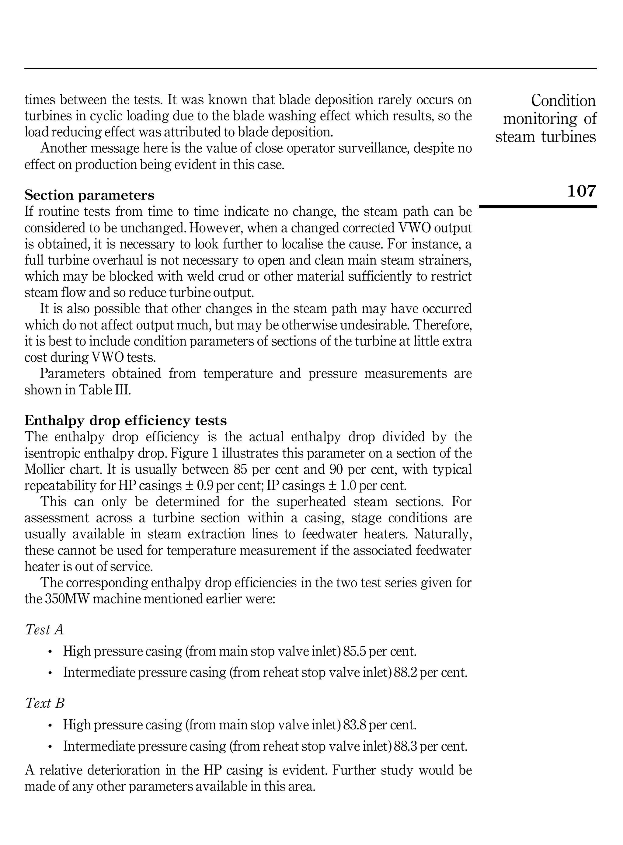Condition monitoring of steam turbines | PDF