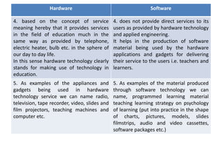Hardware, software and systems approach to educational | PPTX