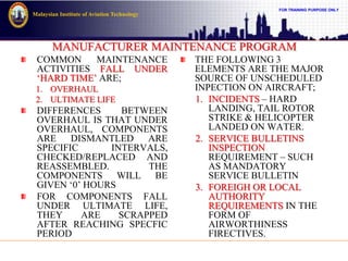 Routine of helicopter maintenance activities | PPTX