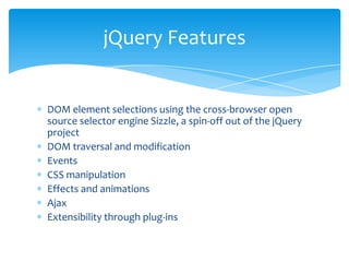 Introduction to jQuery | PPT