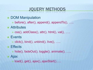 Jquery | PPT