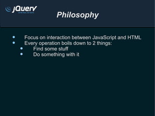 jQuery. Write less. Do More. | PPT