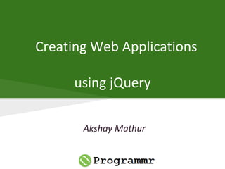 Getting Started with jQuery | PPT