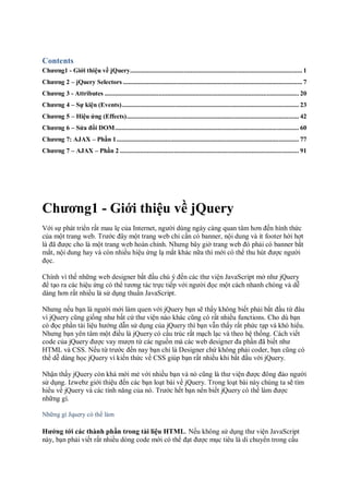 Giao Trinh Jquery | PDF