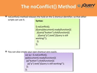 jQuery for beginners | PPT