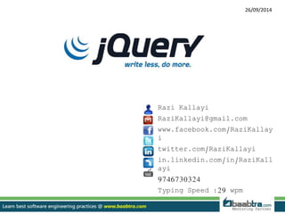 Jquery | PPT