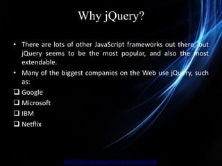 Introduction to Jquery | PPT | Free Download