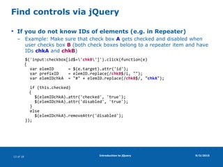 Introduction to jQuery | PPTX