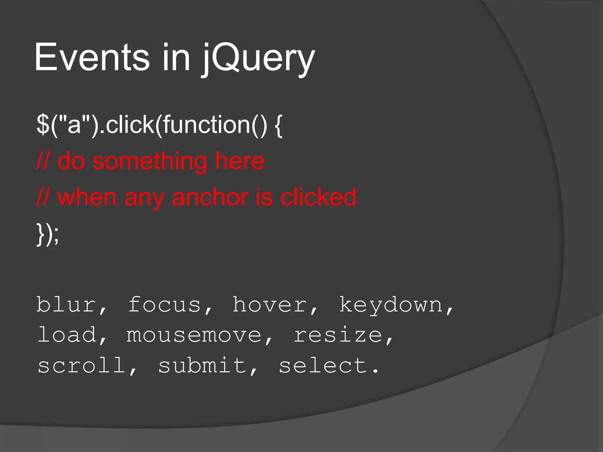 Jquery-overview | PPT
