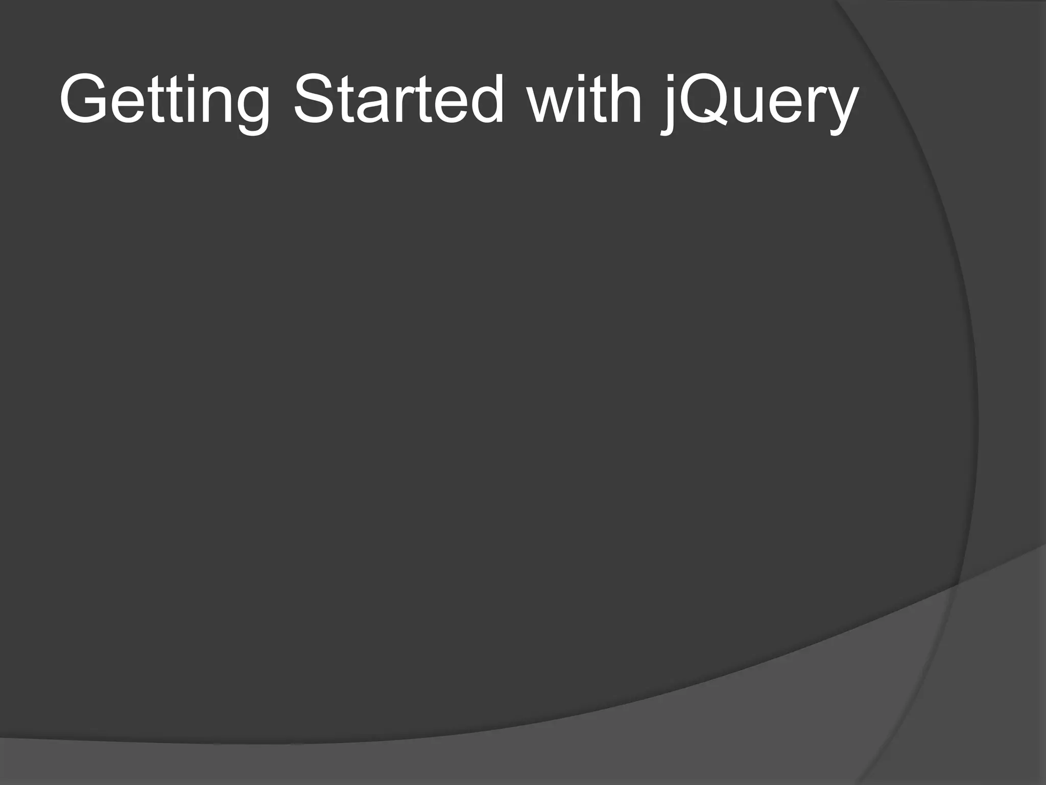 Jquery-overview | PPT