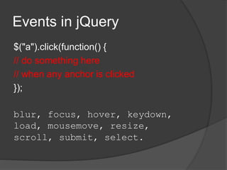 Jquery-overview | PPT