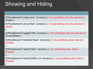 Jquery-overview | PPT