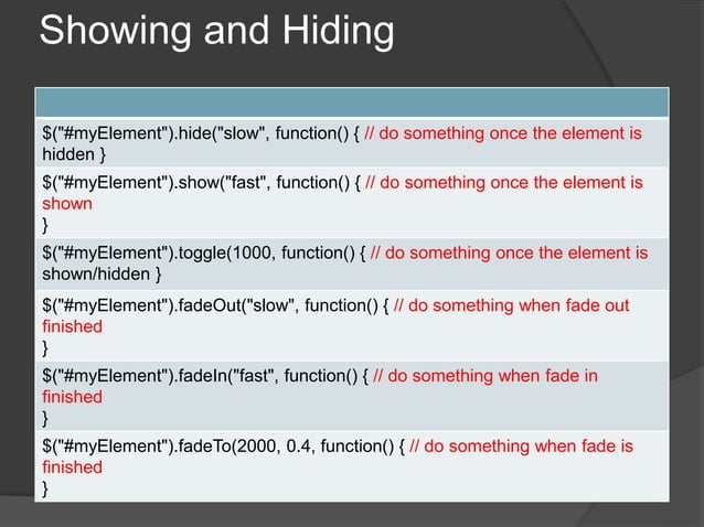 Jquery-overview | PPT