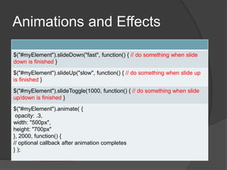 Jquery-overview | PPT