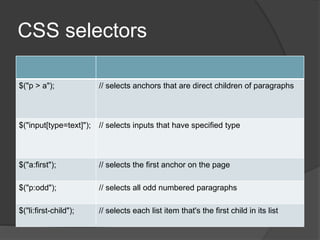 Jquery-overview | PPT