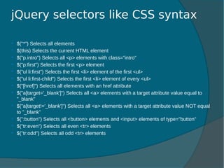 Introduzione JQuery | PPT