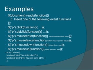 Introduzione JQuery | PPT