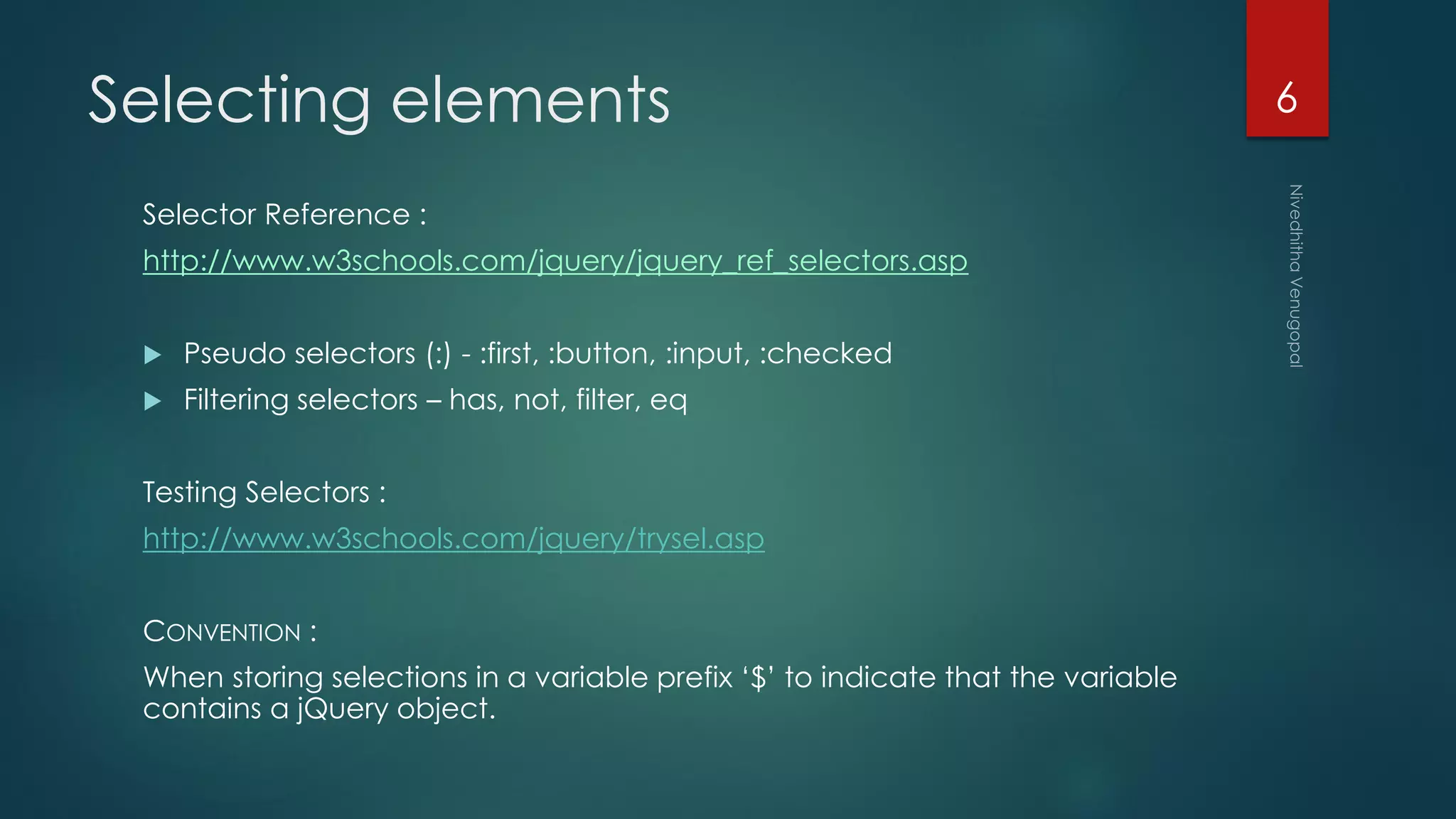 Introduction to jQuery | PDF