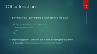 Introduction to jQuery | PDF