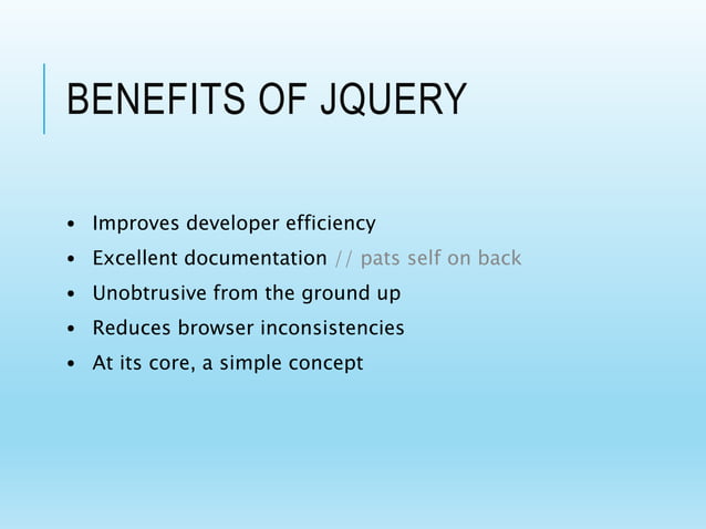 Jquery Complete Presentation Along With Javascript Basics Ppt