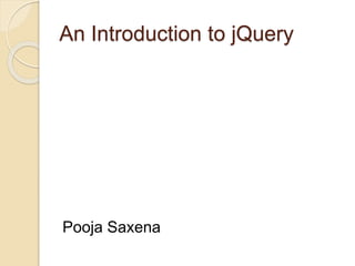 jQuery basics for Beginners | PPT