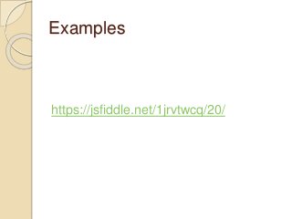 jQuery basics for Beginners | PPT