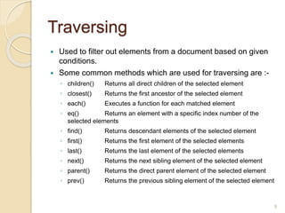 jQuery basics for Beginners | PPT