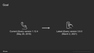 Migration to jQuery 3.5.x | PPT