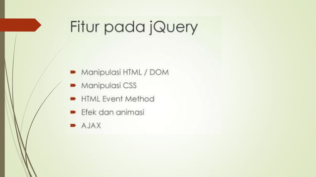 Pengenalan JQuery | PPTX