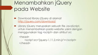 Pengenalan JQuery | PPT