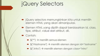 Pengenalan JQuery | PPT